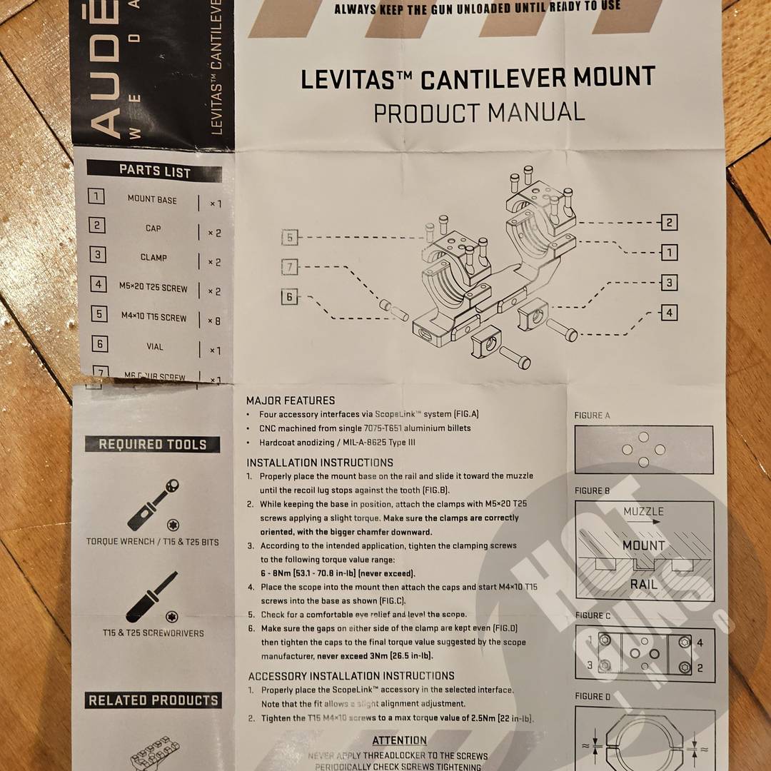 Тюнінг, запчастини, аксесуари - Прицільні пристосування — Крепление для прицела моноблок AUDERE ...