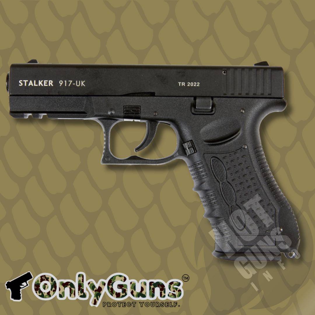 Сигнально-шумова зброя — Стартовий пістолет Stalker Glock 17, Stalker 917 Black, сигнальний ...